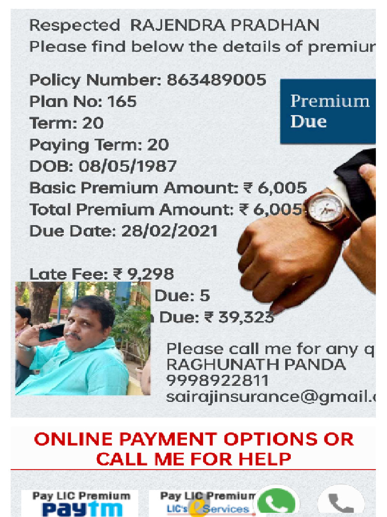 Premium Due Details | PDF