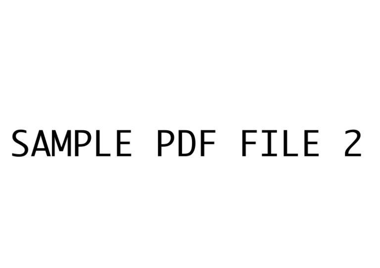Sample File 2 | PDF