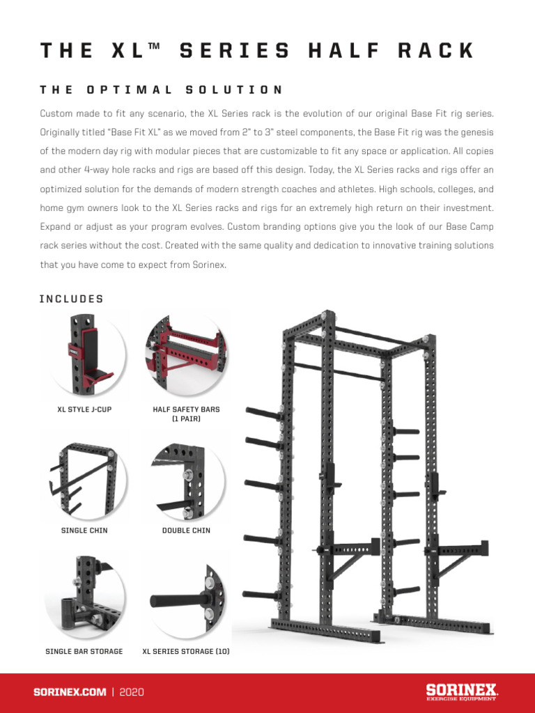XL Series Half Rack Specifications | PDF
