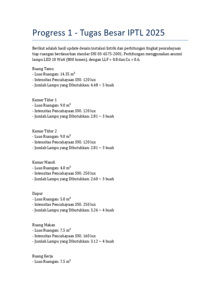 UAS Instalasi Listrik IPTL 2025 | PDF