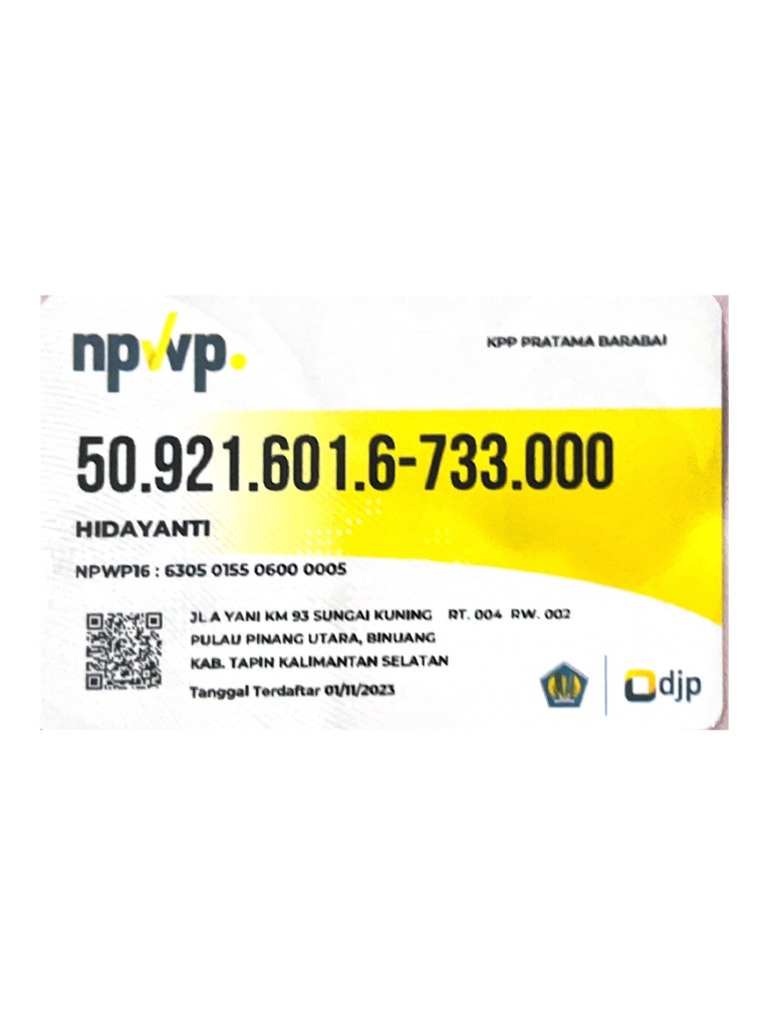 NPWP Pemohon | PDF