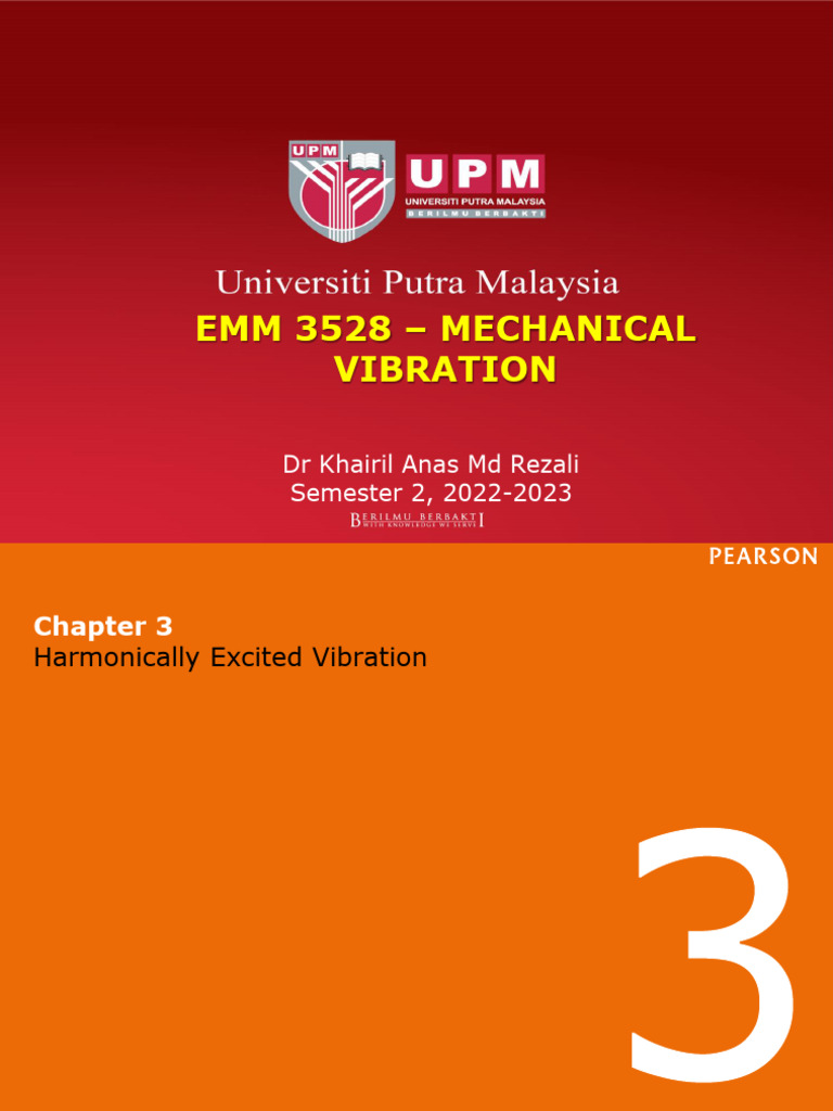Chapter 3 Harmonically Excited Vibration | PDF | Damping | Resonance