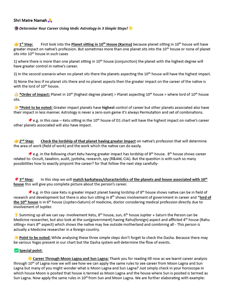 Shri Bhaskar Career Blog | PDF | Planets In Astrology | Hindu Astrology