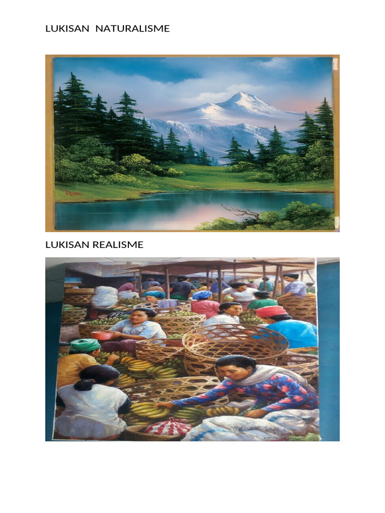 Lukisan Naturalisme | PDF