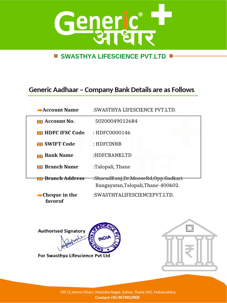 Bank Details | PDF