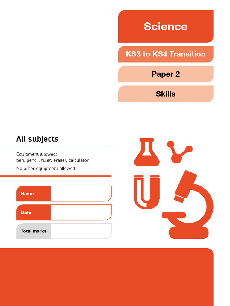 KS3-KS4 Science Transition Paper 2 Skills | PDF | Reflection (Physics ...