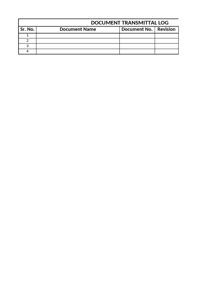 Document Transmital - Format | PDF