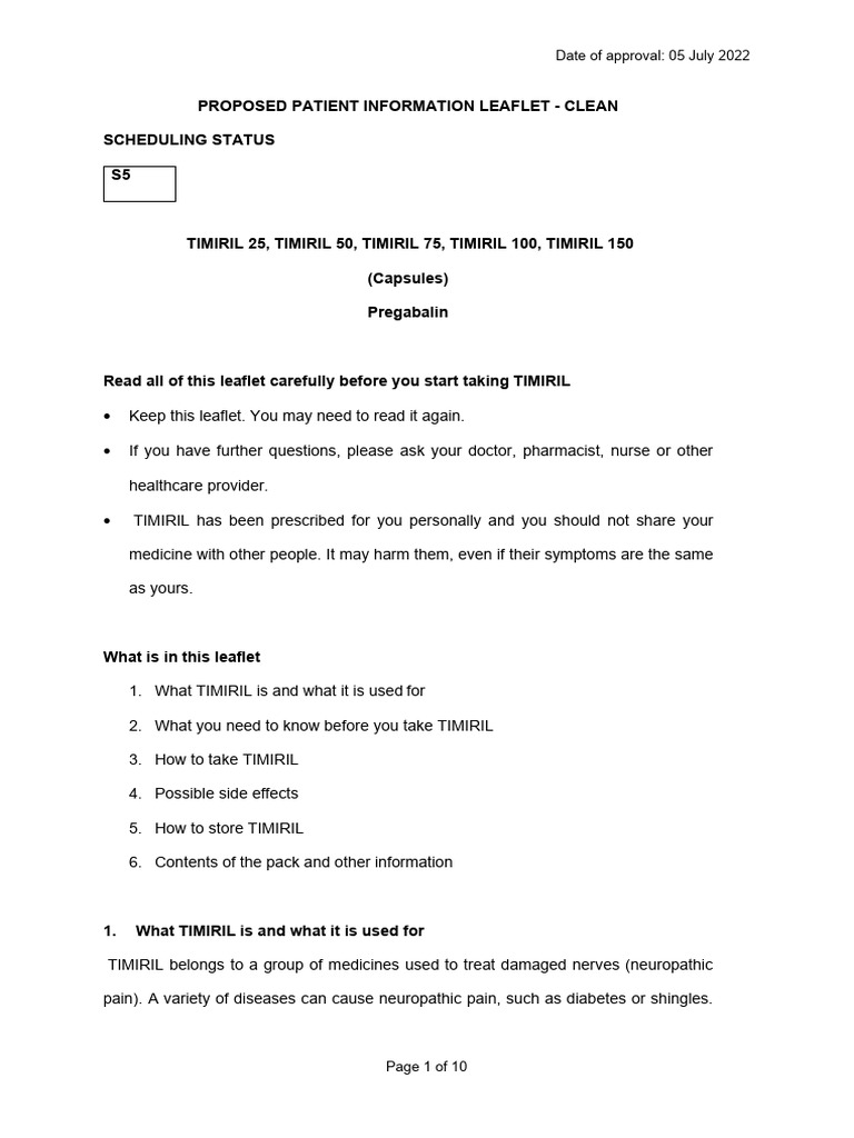 Final PIL Timiril Applicant | PDF | Peripheral Neuropathy | Pain