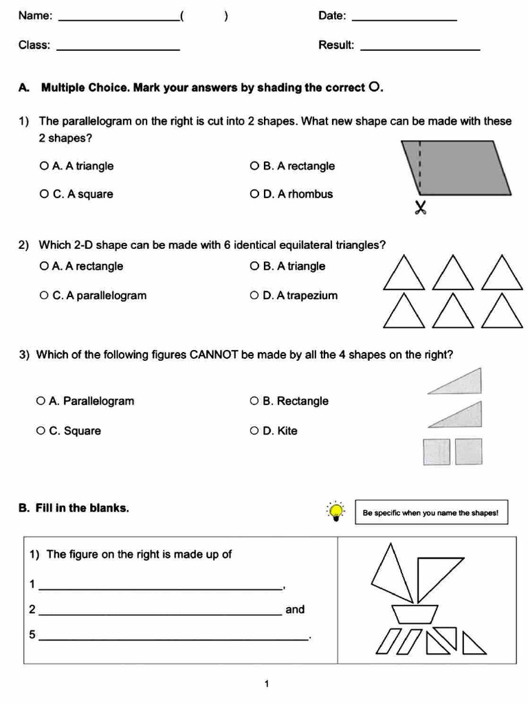 P3 Maths Worksheet 24-25 | PDF