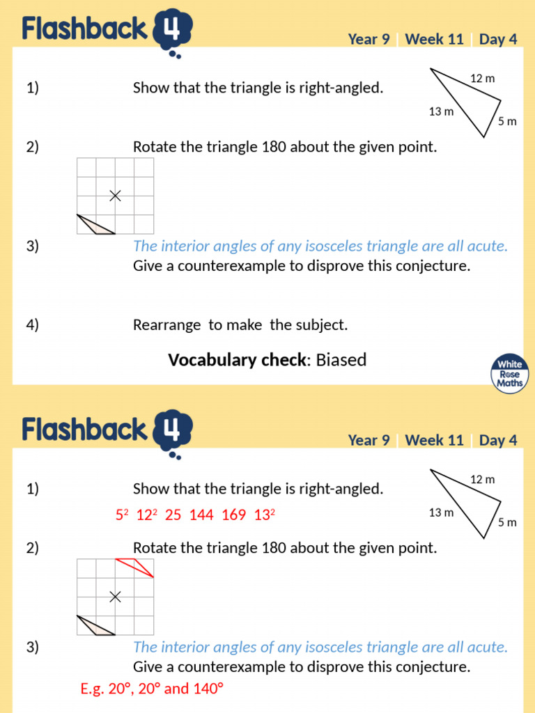 Spr9.6.6 Use Pythagoras Theorem On Coordinate Axes | PDF | Triangle ...
