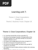 Understanding Close Corporations in SA | PDF | Liquidation | Corporations
