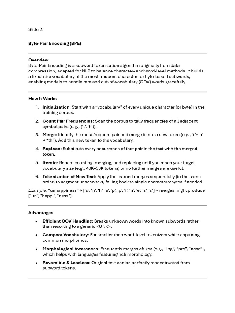 Comprehensive Survey Of Tokenization Methods In Language Models Pdf Image Segmentation