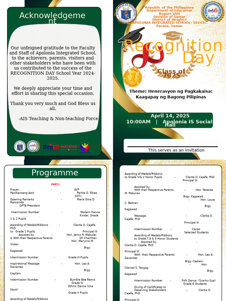 Program Graduation 2025 A4 | PDF