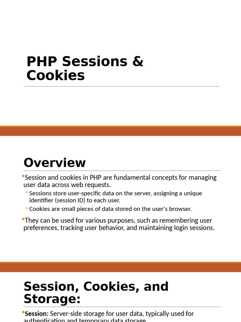 PHP Session and Cookie Management Guide | PDF | Http Cookie | Login