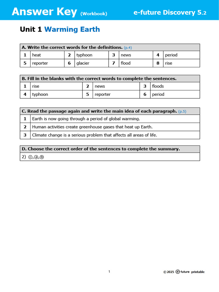 Environmental Education Workbook | PDF | Climate Change | Pollution
