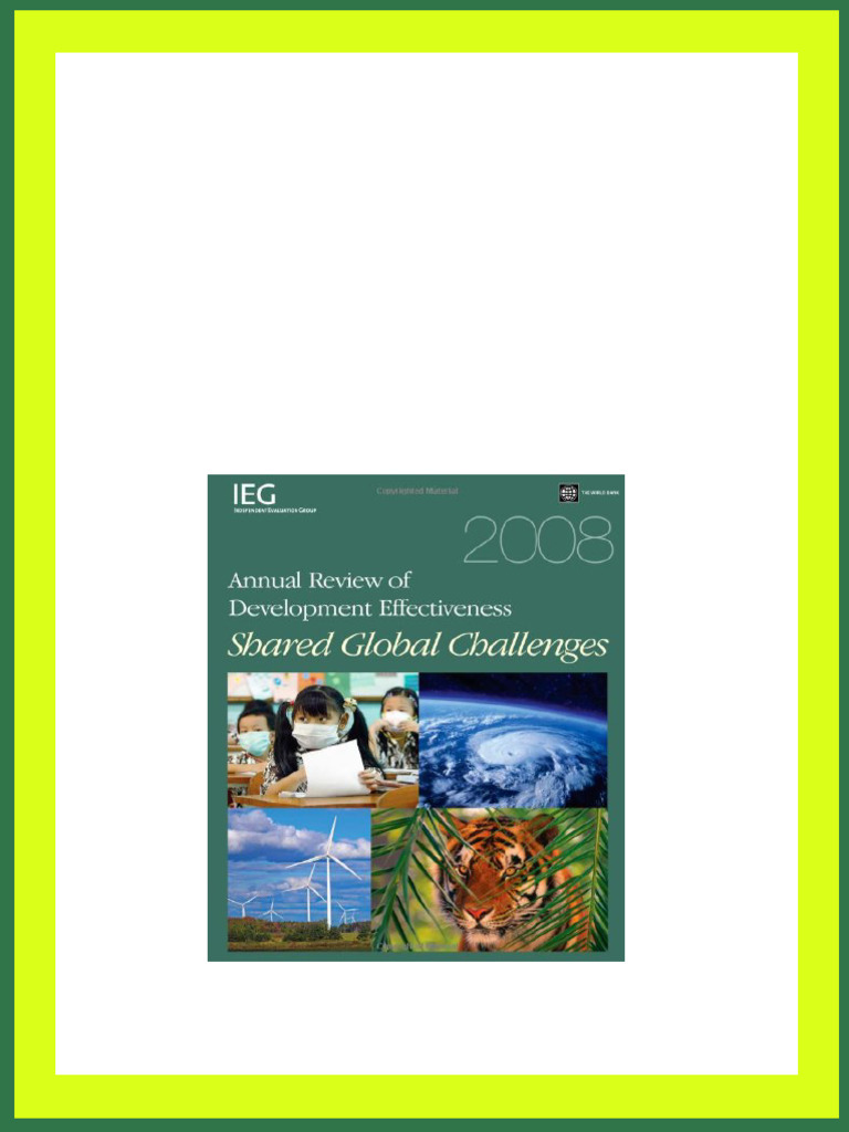 2008 Annual Review of Development Effectiveness Shared Global ...