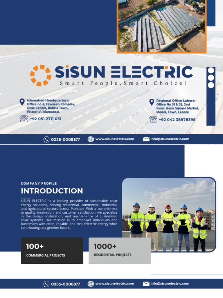 Sisun Electric Portfolio | PDF | Islamabad | World Politics