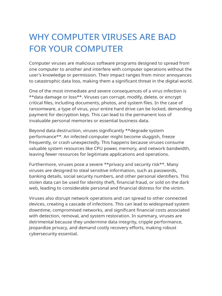 Computer Viruses | PDF