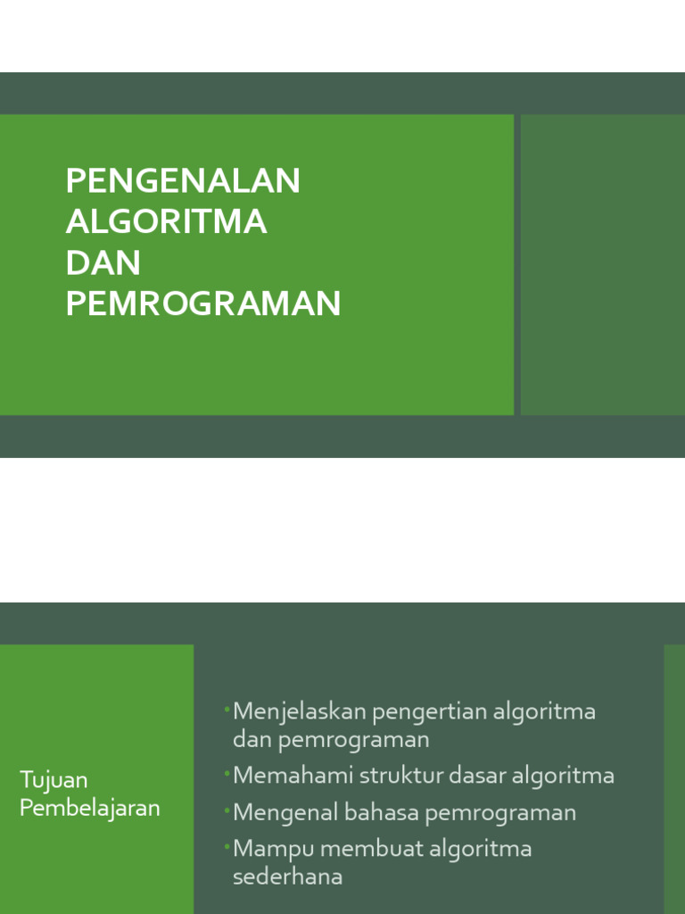 Pengenalan Algoritma Dan Pemrograman | PDF
