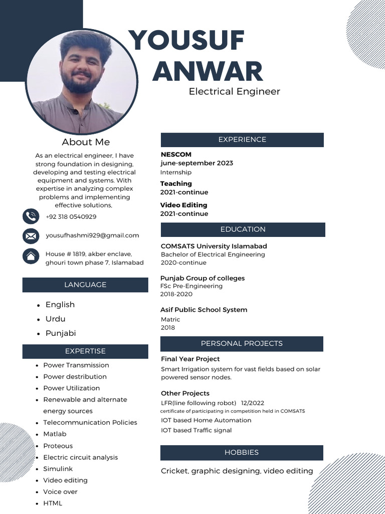 Yousuf Anwar Hashmi Resume | PDF