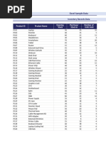 Excel VLOOKUP HLOOKUP Practice Data | PDF