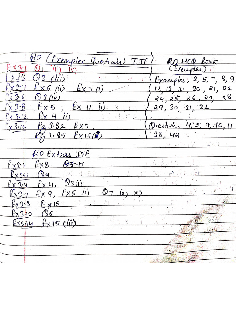 RD & Exmpler ITF | PDF