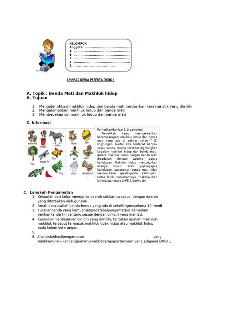 LKPD KD1 | PDF