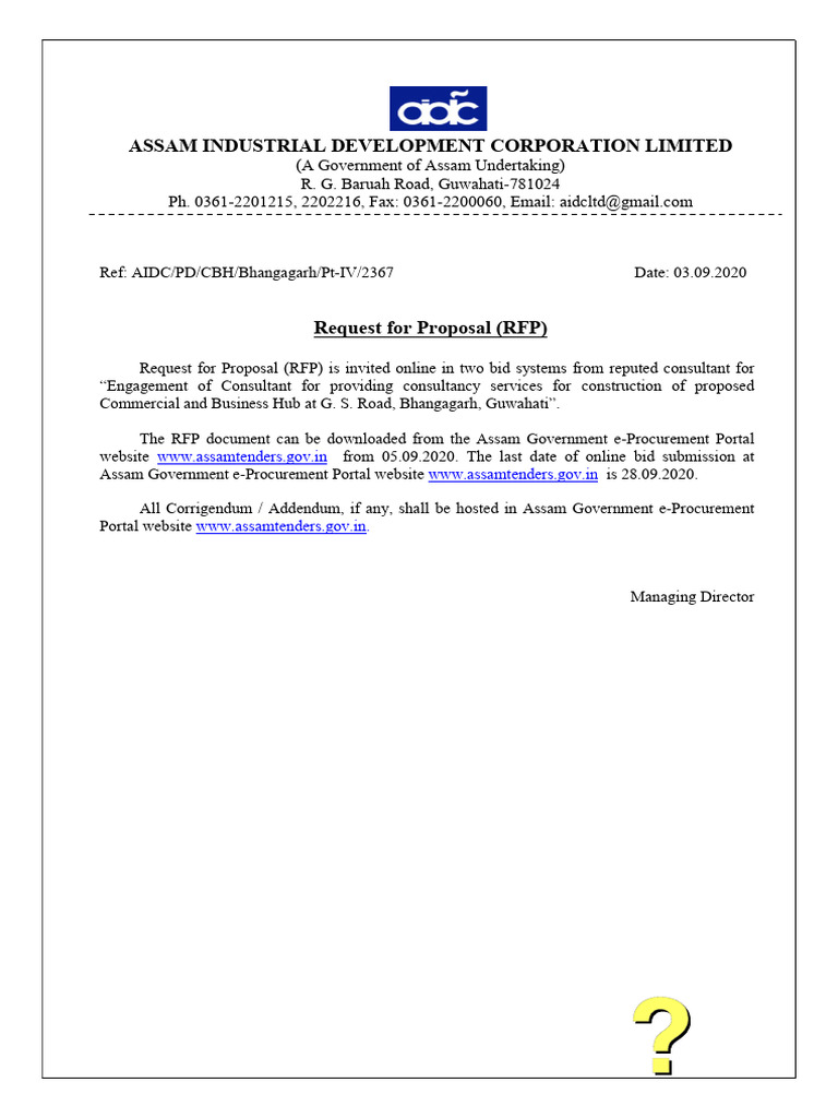 Tender Notice | PDF
