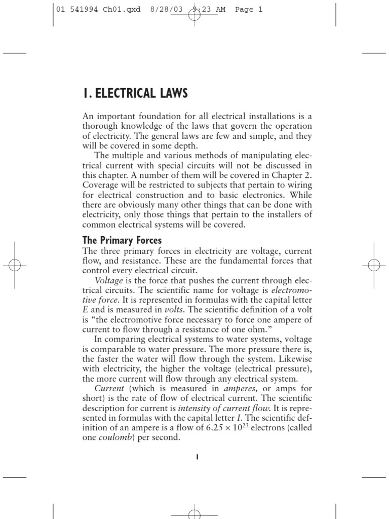 Electrical Laws: The Primary Forces | PDF