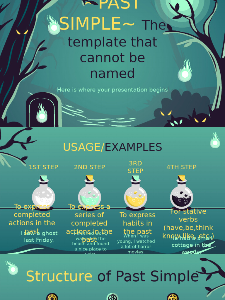 PAST SIMPLE - The Template That Cannot Be Named | PDF | Verb ...