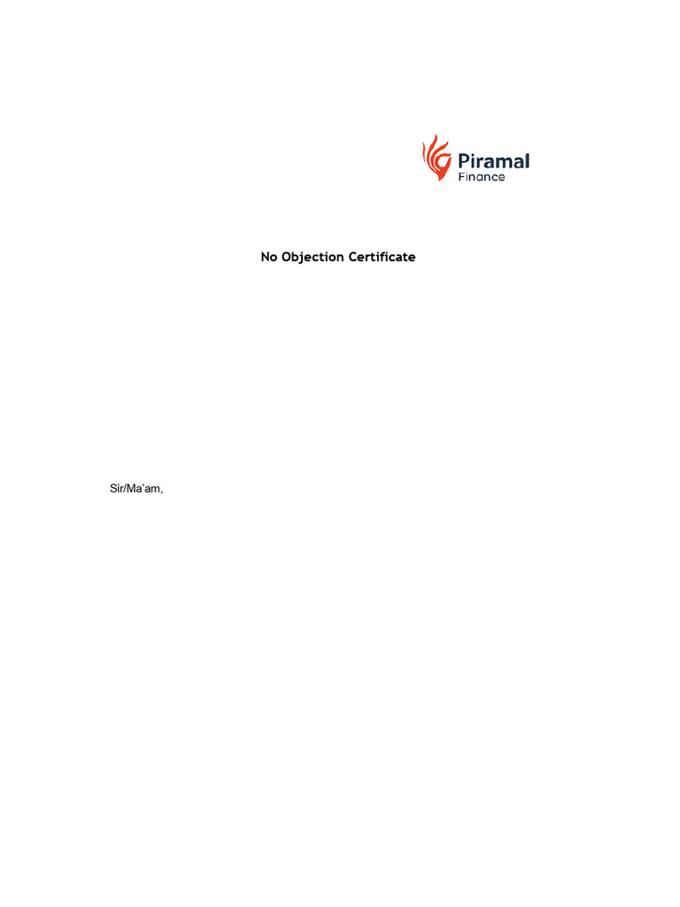 PLSA000772F5 Primal Finance Noc | PDF