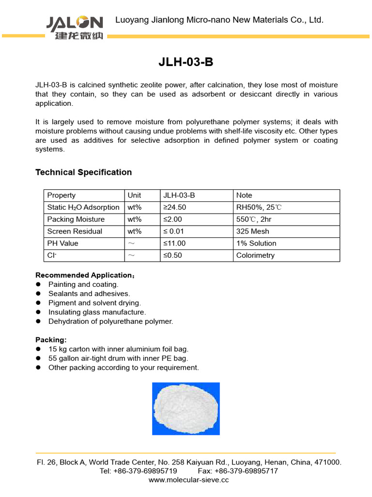 TDS JLH 03 B | PDF