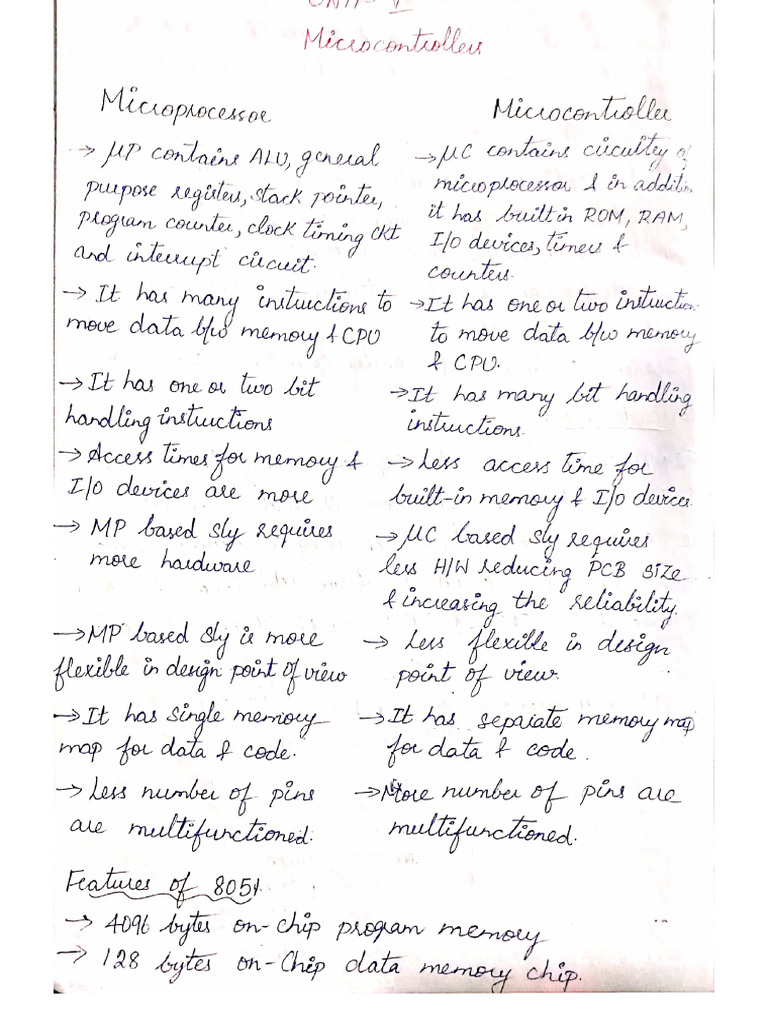 1.1 8051 MC Architecture | PDF