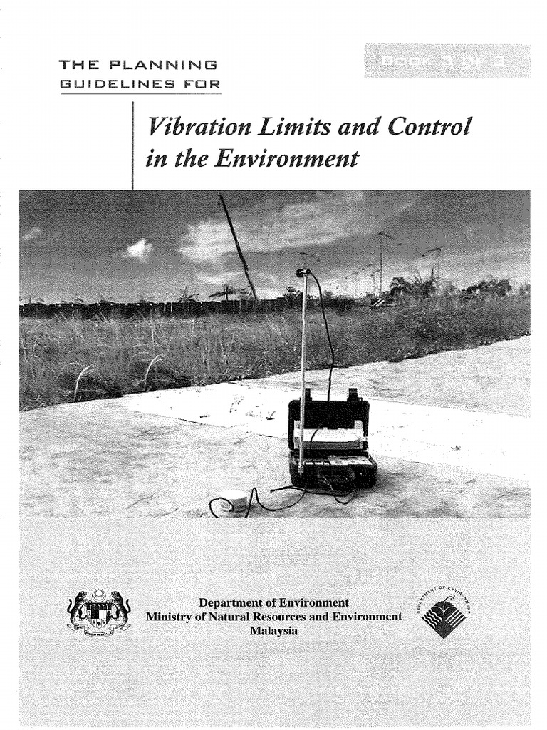 Planning Guidelines For Vibration Limits & Control in The Enviroment | PDF