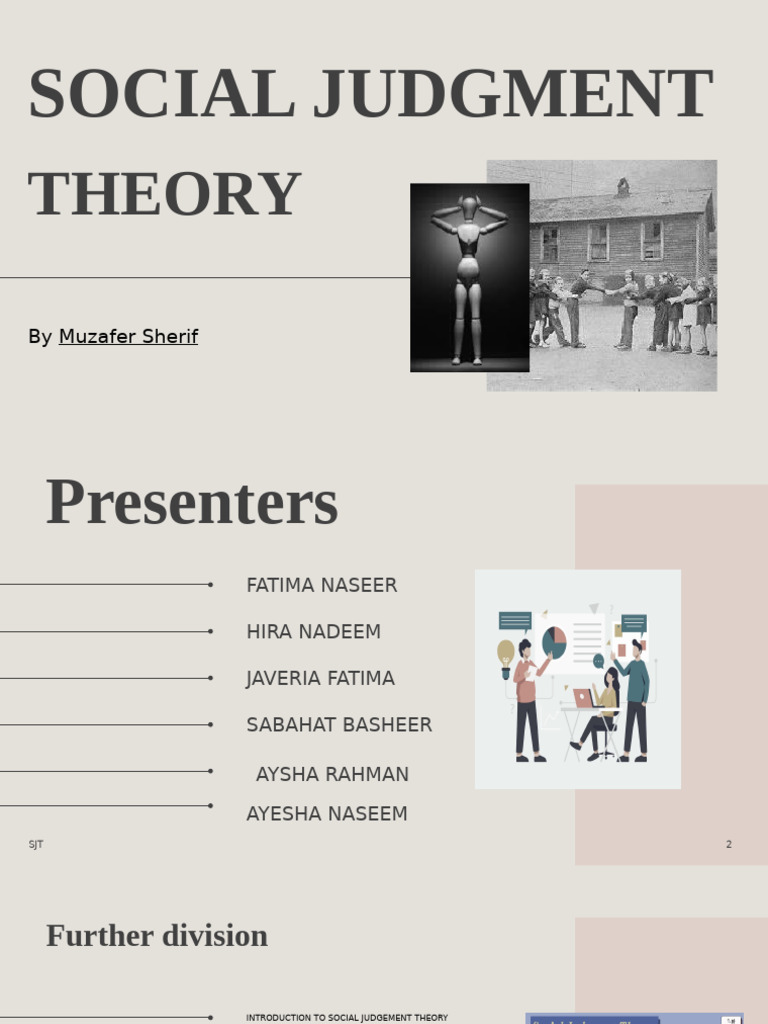 Social Judgement Theory | PDF | Attitude (Psychology) | Self Concept