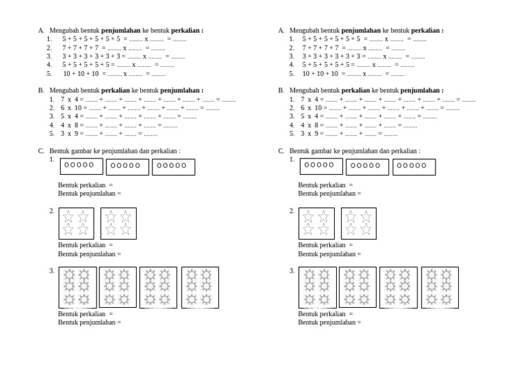 Bentuk Perkalian Dan Penjumlahan | PDF