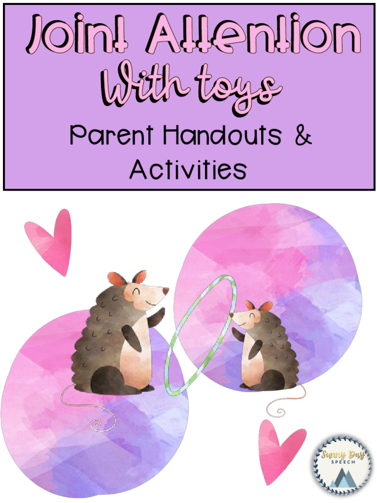 With Toys: Parent Handouts Activities | PDF | Toys | Imitation