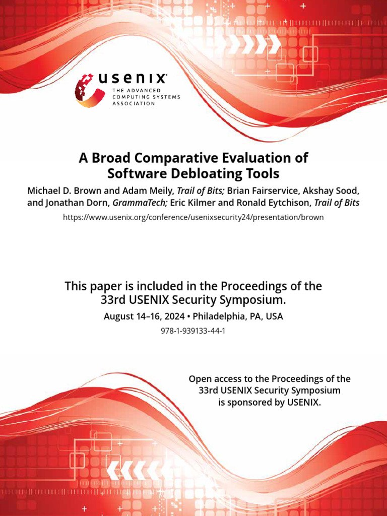 Debloater Eval | PDF | Compiler | Library (Computing)