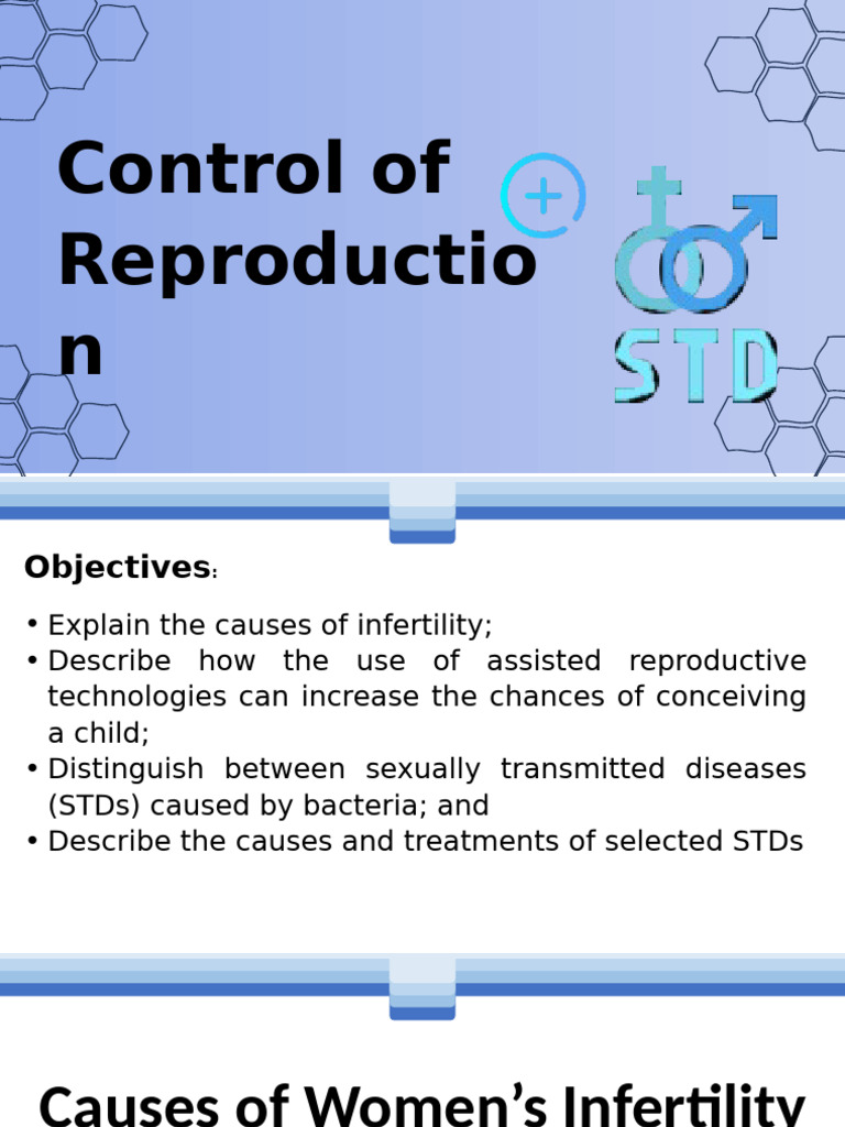 Infertility Causes and STD Overview | PDF | Infertility | Sexually ...