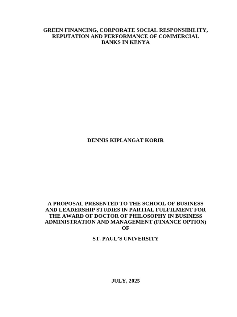 Thesis Original DENNIS REV | PDF | Corporate Social Responsibility ...