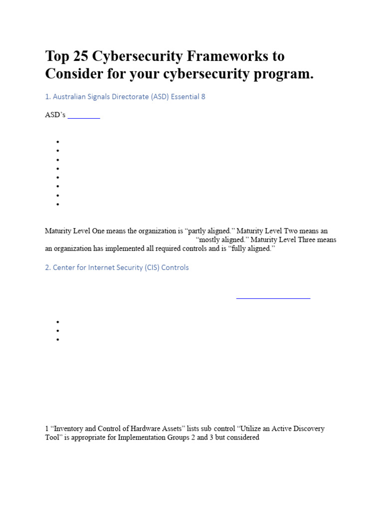 Top Security Frameworks | PDF | Payment Card Industry Data Security ...