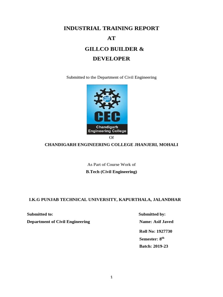 Industrial Training Report Deepak | PDF