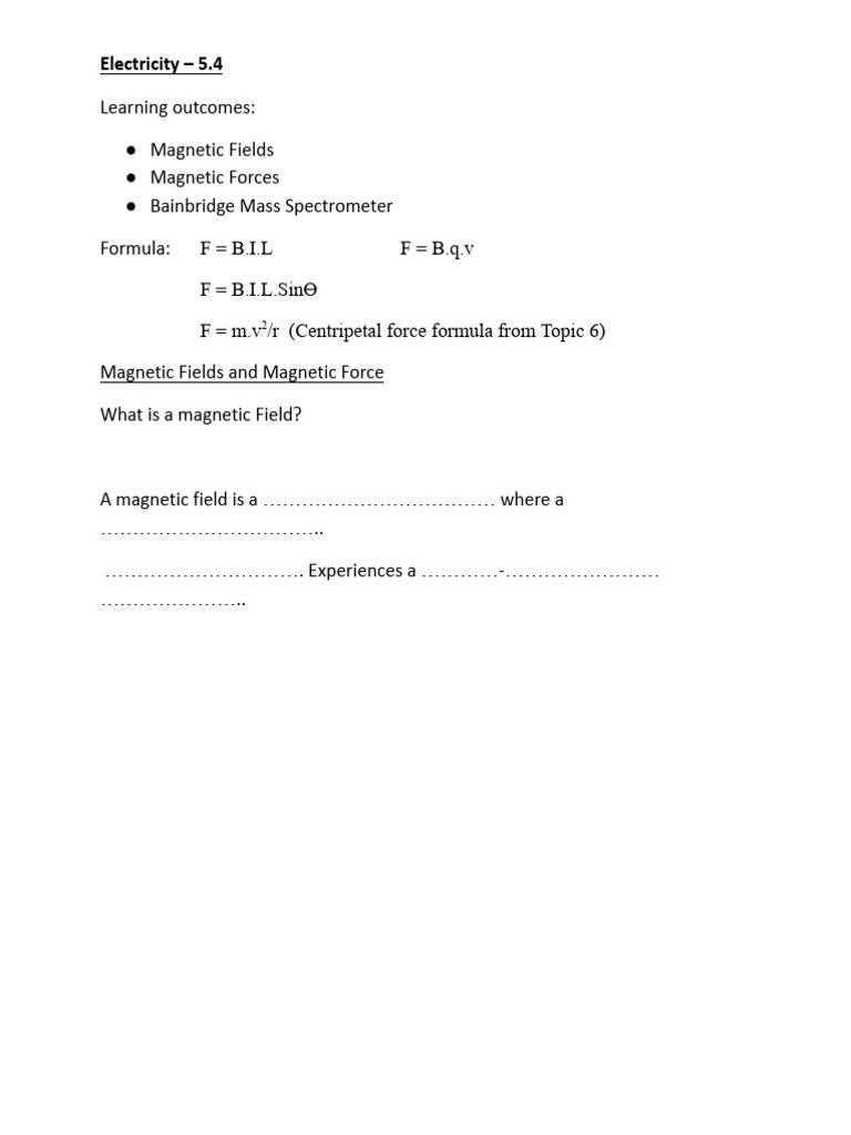 5.4. Magnetic Fields and Electric Currents - P4 | PDF | Magnetic Field ...