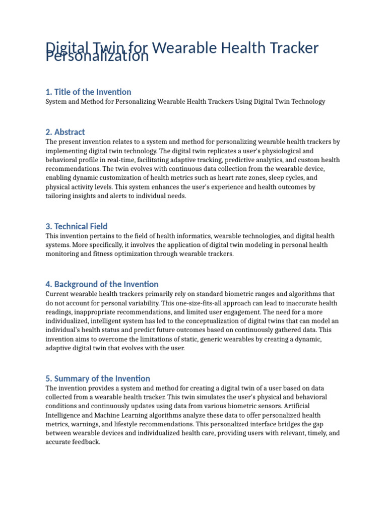 Personalizing Wearable Health Trackers | PDF | Wearable Technology ...