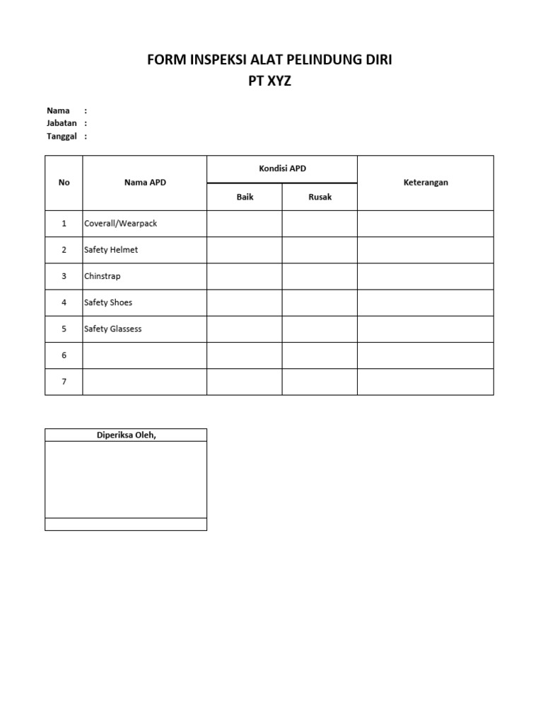 APD Inspection Checklist | PDF