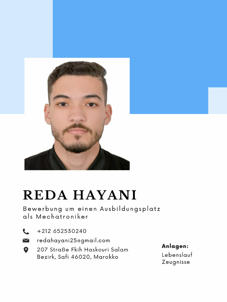Deckblatt Reda Hayani | PDF