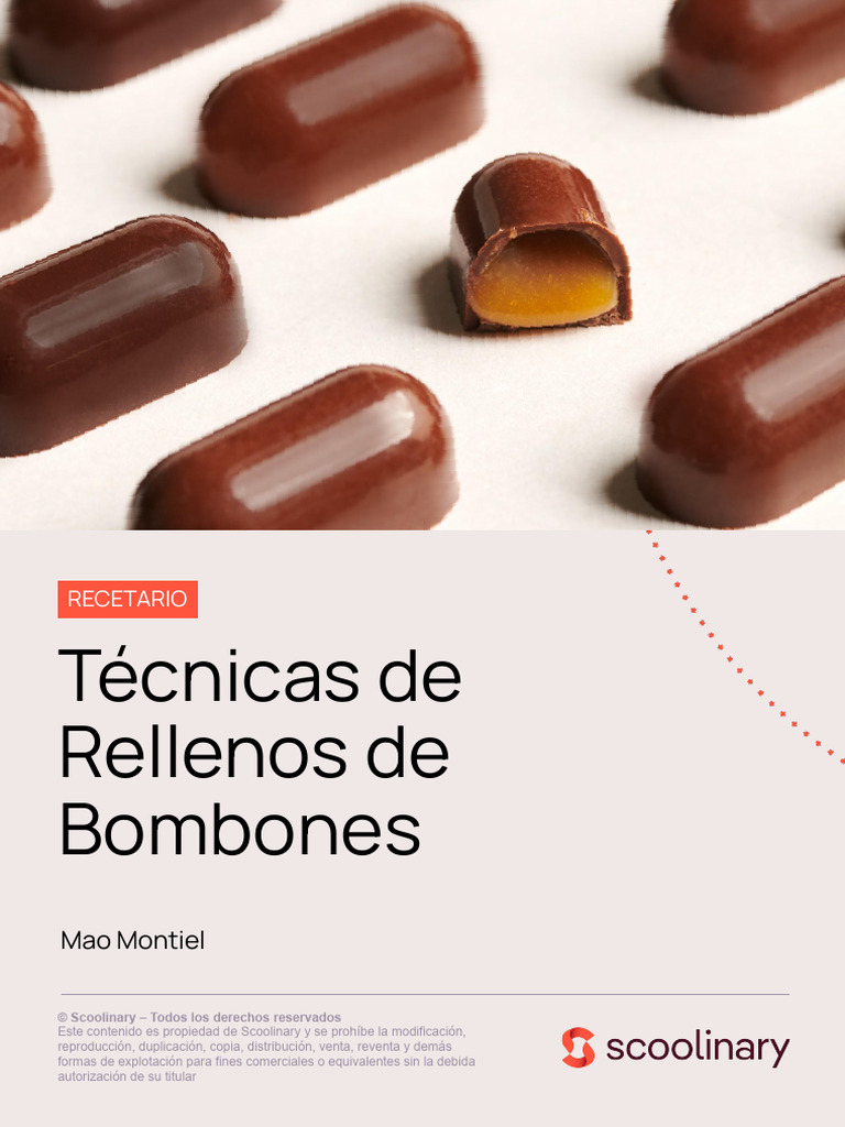 ES Tecnicas de Rellenos de Bombones Recetario | PDF | Chocolate | Confitería