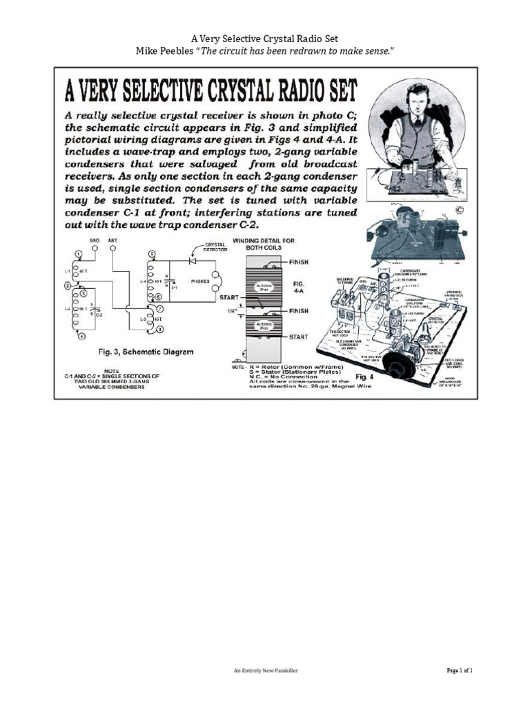 A Very Selective Crystal Radio Set | PDF