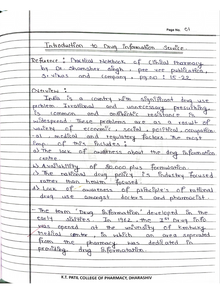 Clinical Pharmacy Practical 4th Year | PDF