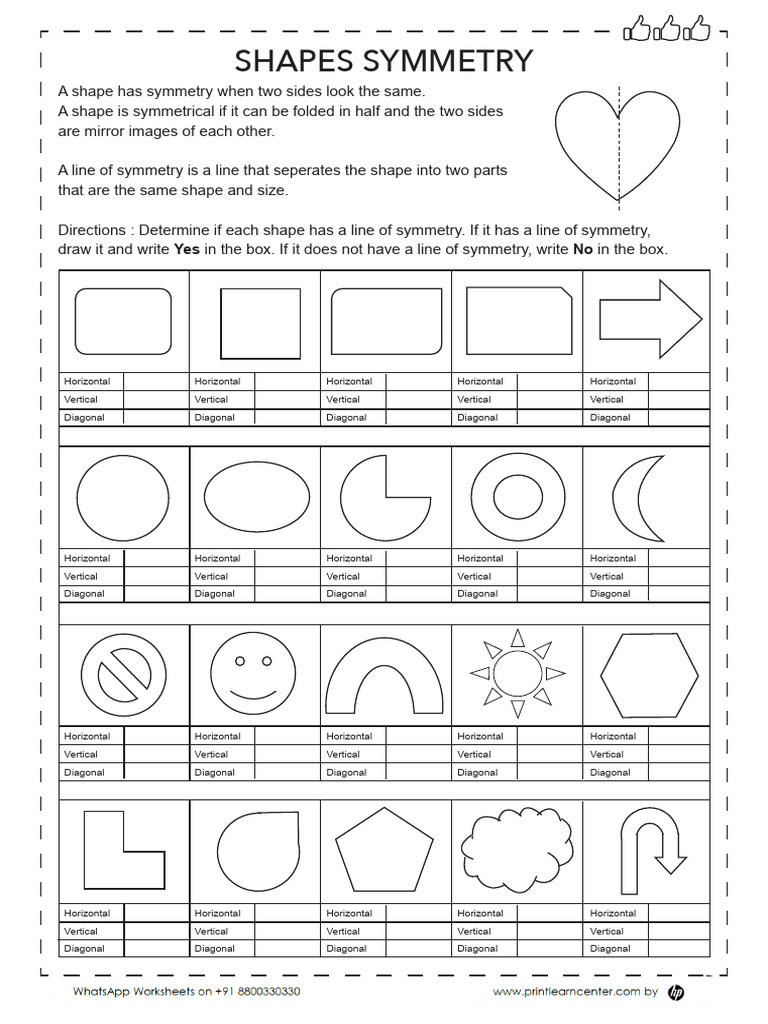 Symmetry in Shapes and Letters | PDF | Symmetry | Shape